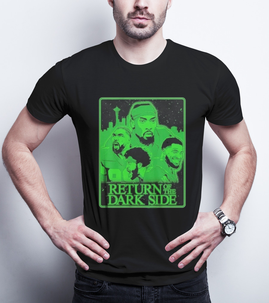 Seattle Seahawks Return Of The Dark Side Skyline Players Green Sports T-Shirt