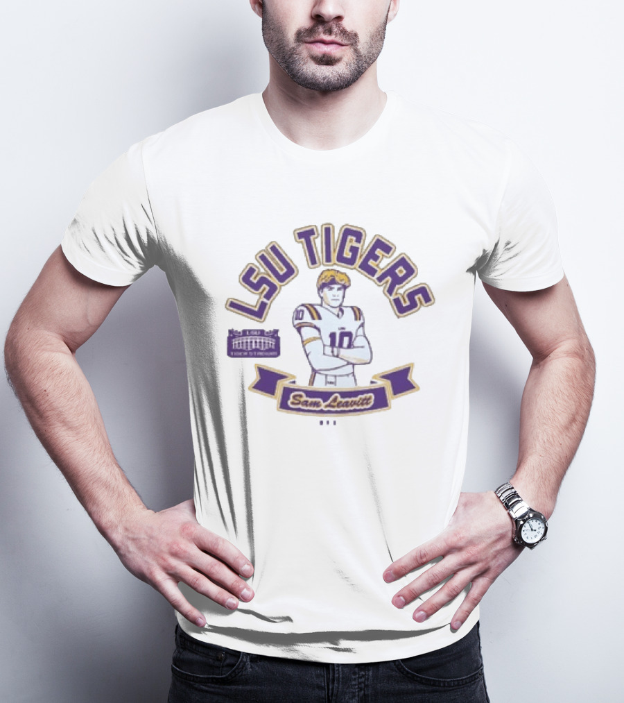 LSU Tigers Sam Leavitt ESPN College Gameday Football T-Shirt