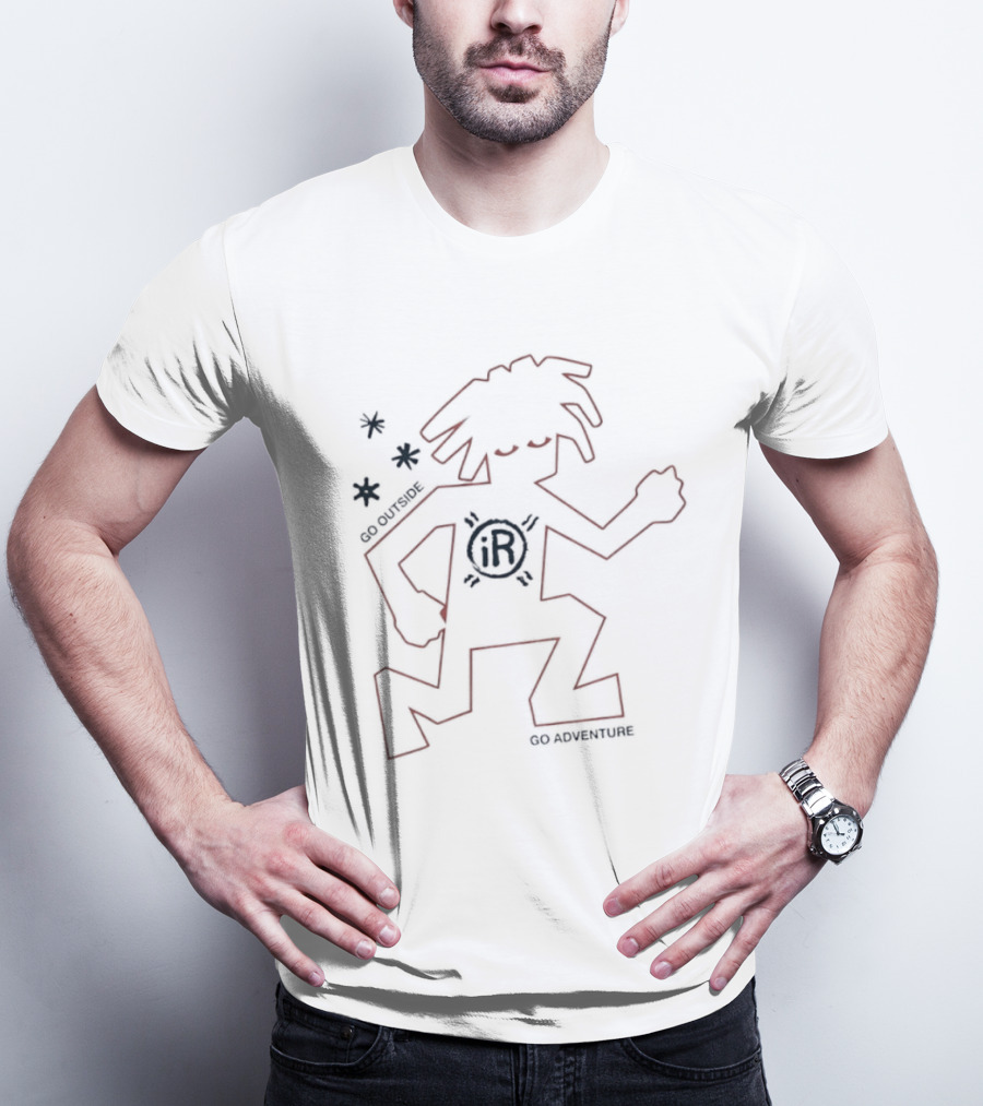 IR Go Outside And Go Adventure Outdoor Lifestyle Rugged Figure T-Shirt