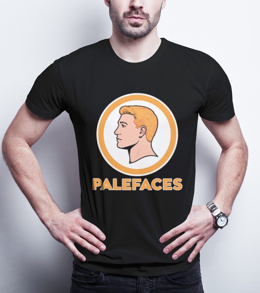 Caucasians Palefaces Orange Circle T-Shirt