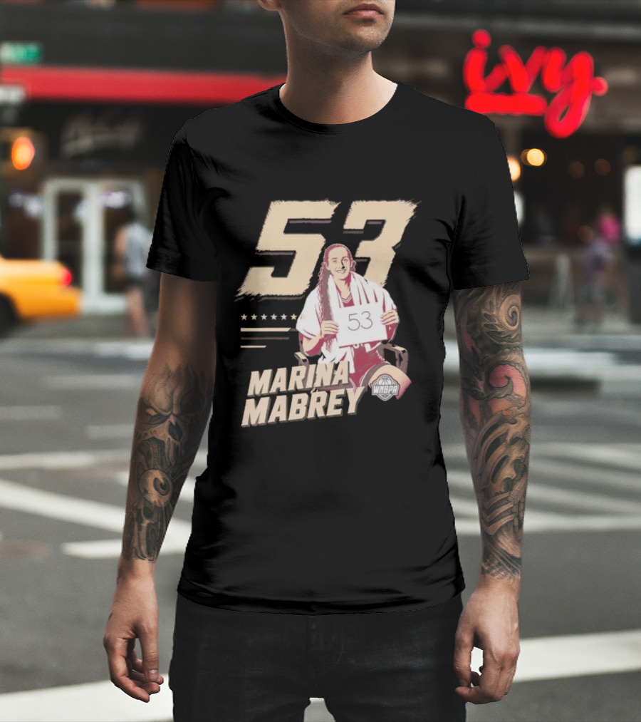 Marina Mabrey 53 Notre Dame Fighting Irish Basketball T-Shirt