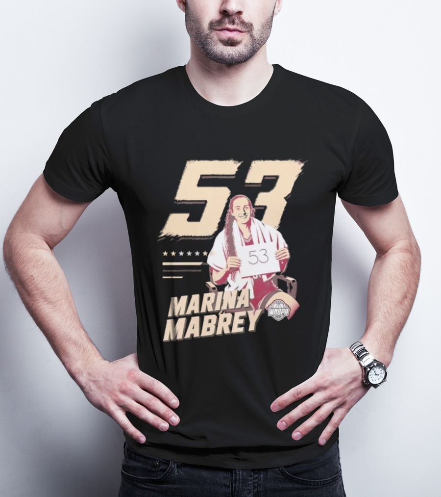 Marina Mabrey 53 Notre Dame Fighting Irish Basketball T-Shirt