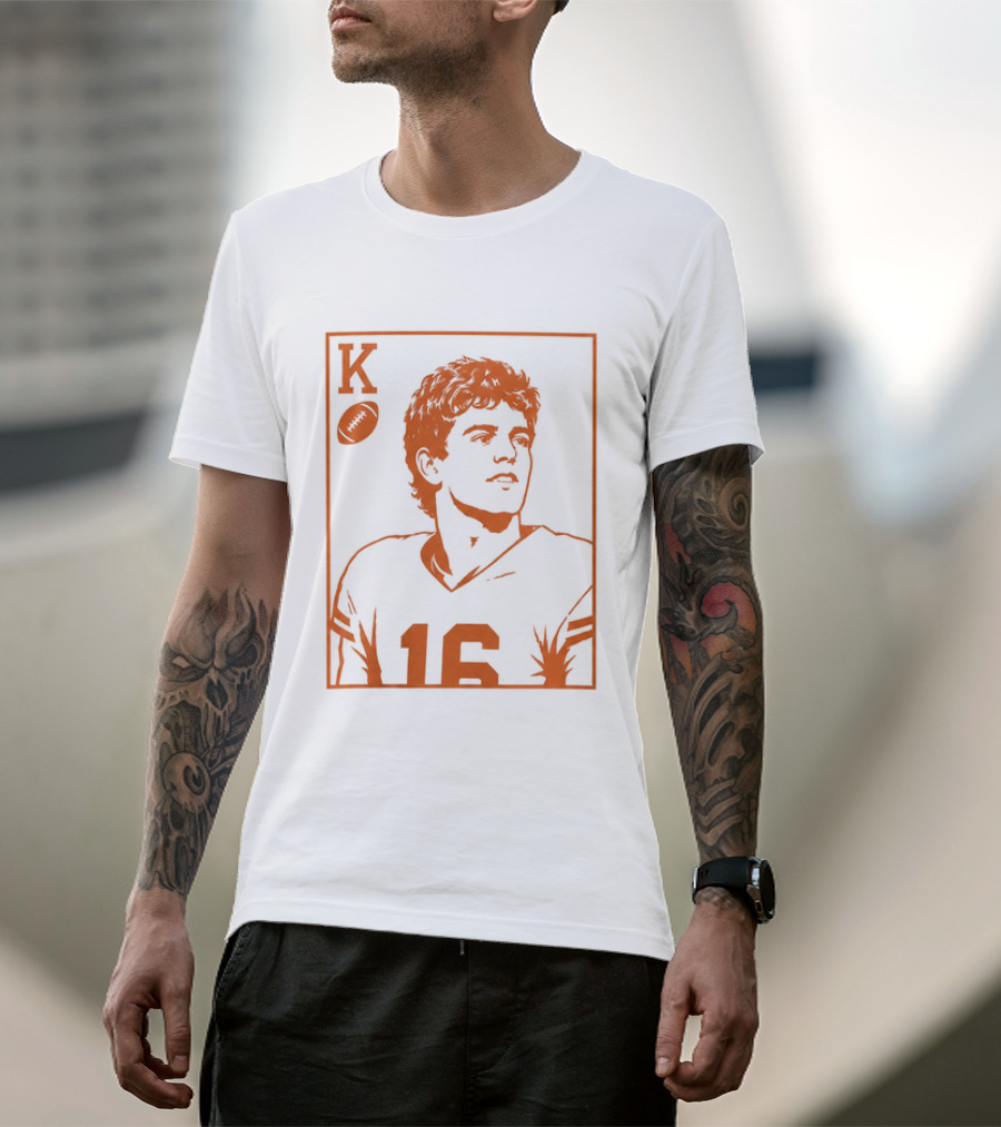 Arch Manning KO Football Card 16 T-Shirt