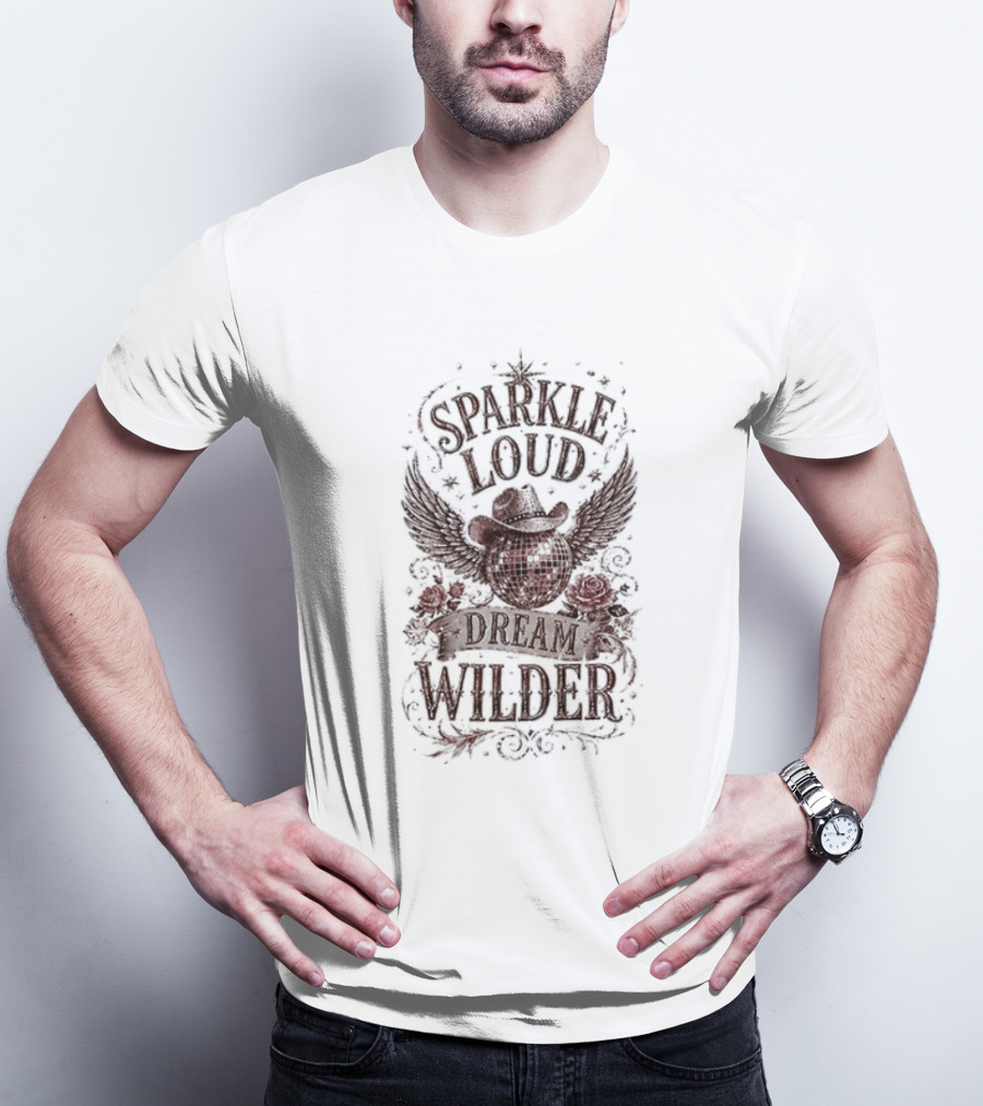 Dolly Parton Sparkle Loud Dream Wilder Vintage Western T-Shirt