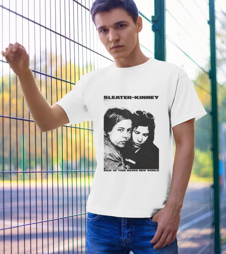 Enterthenight Gallery Store Sleater Kinney Sick Of This Brave New World T-Shirt