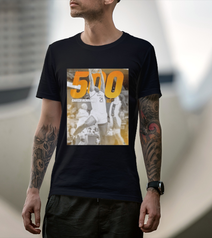 Baylor Bears Aaronette Vonleh 500 Career Rebounds T-Shirt