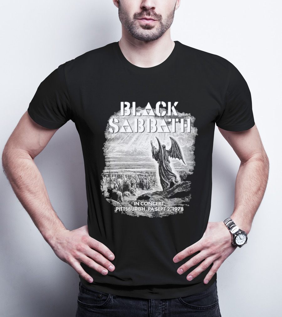 Black Sabbath In Concert Pittsburgh Pa Sept 2 1978 T-Shirt