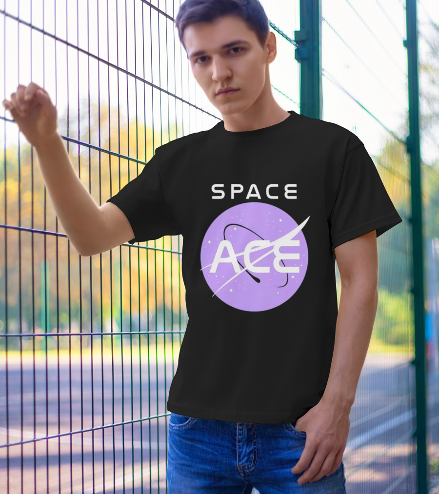 Space Ace NASA Astronomy Galaxy Iconic Insignia T-Shirt