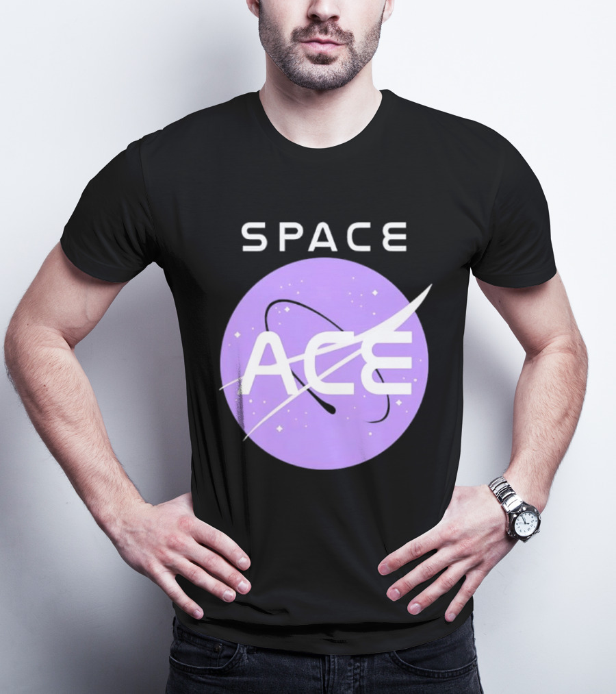Space Ace NASA Astronomy Galaxy Iconic Insignia T-Shirt