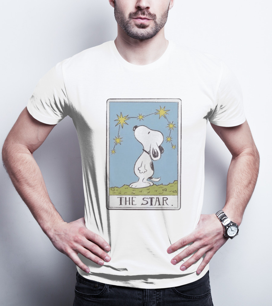 Snoopy The Star Tarot Card With Constellation T-Shirt