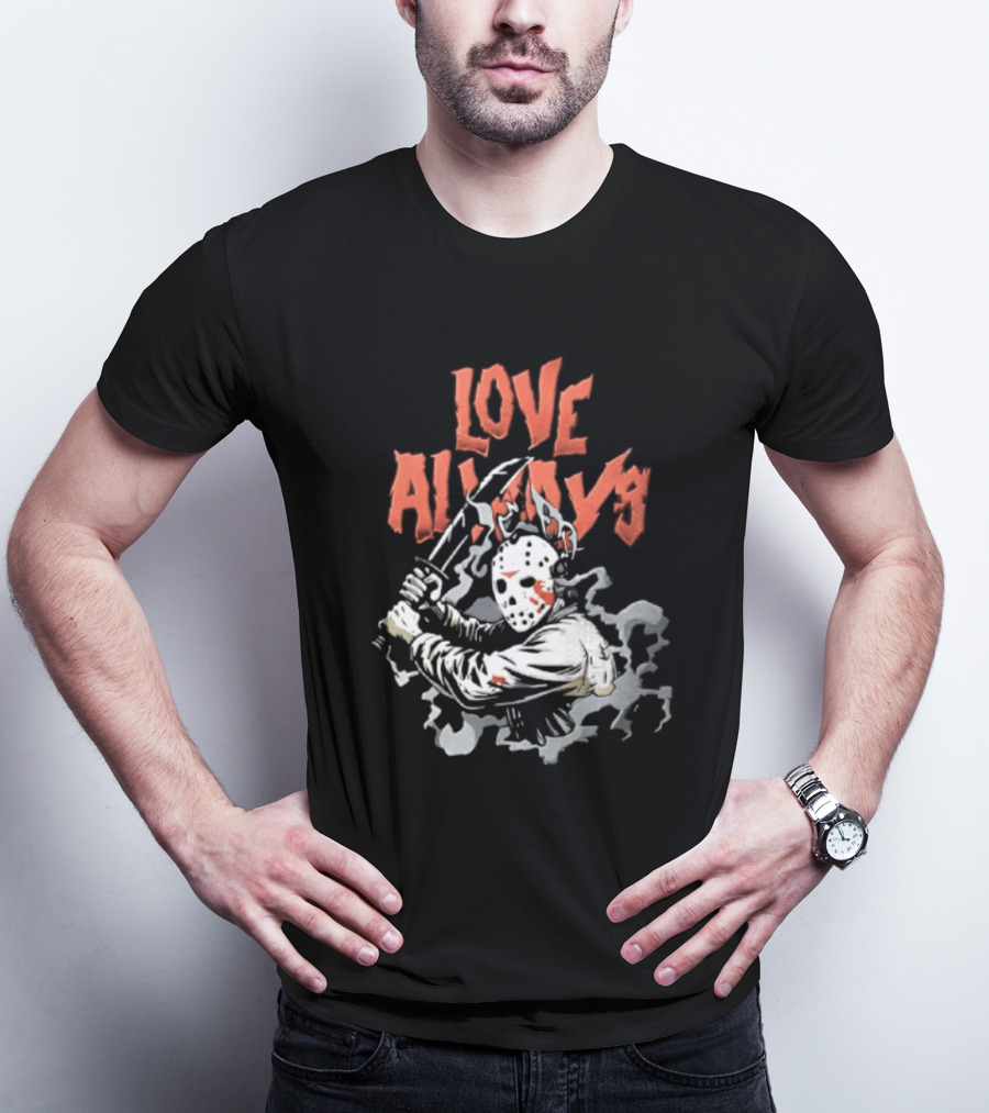 Love Always Jason Voorhees Bloody Machete T-Shirt
