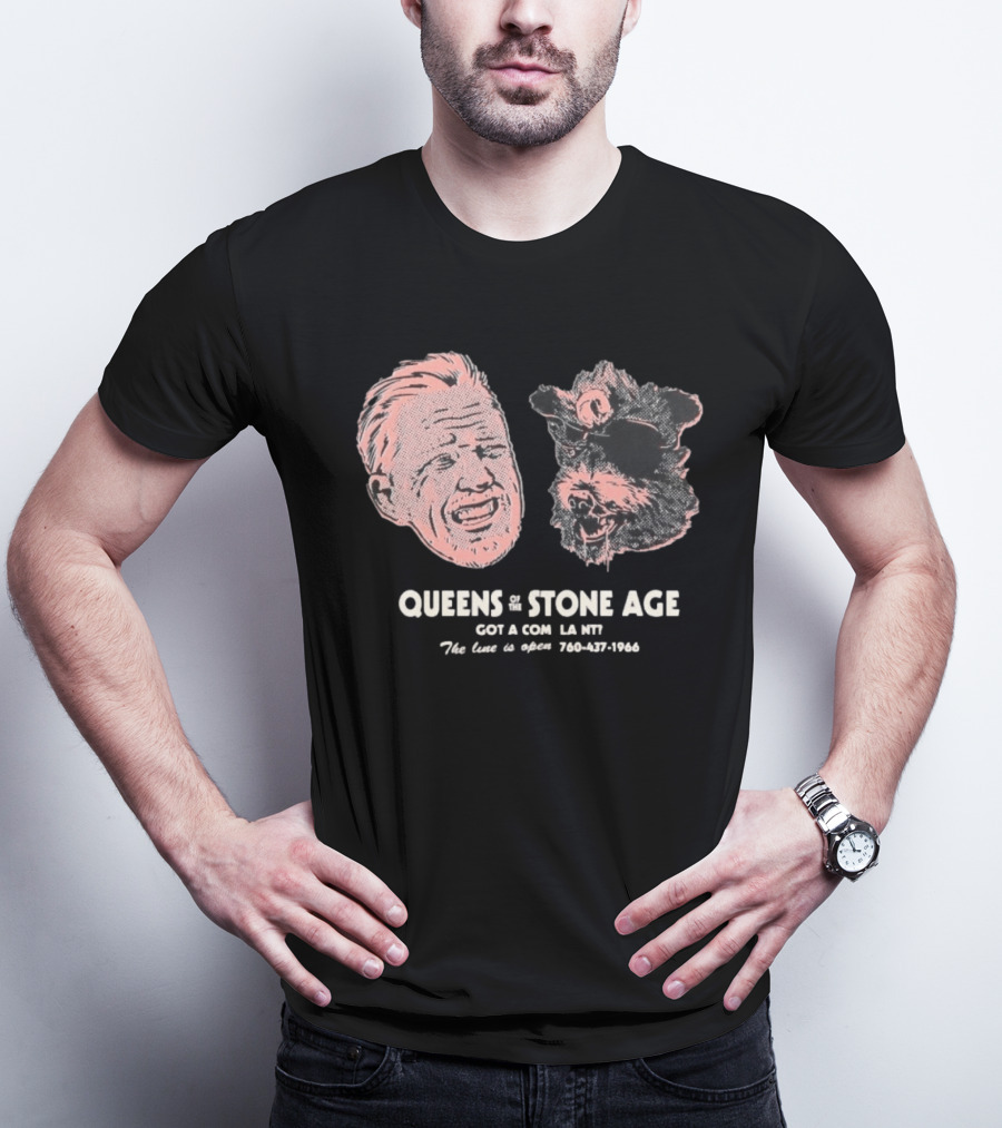 Queens Of The Stone Age Got A Compl La Nv The Line Is Open 760 437 1966 T-Shirt