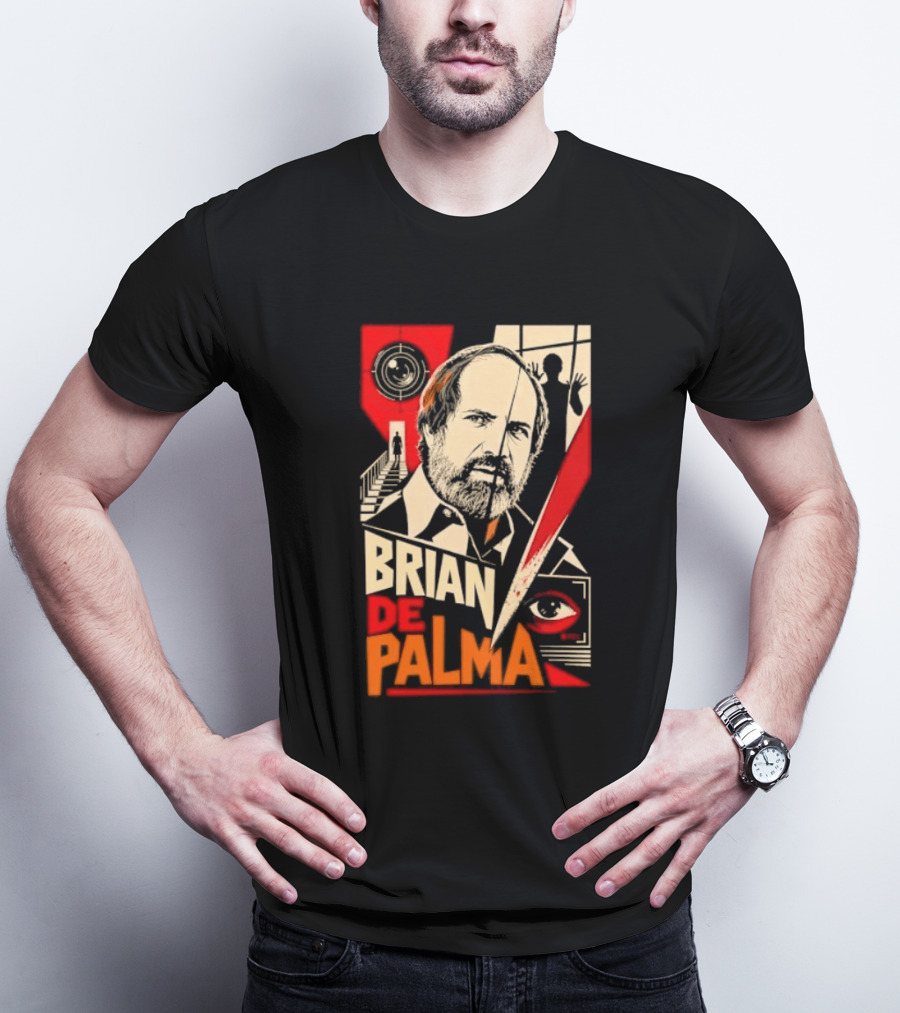 Brian De Palma Cinematic Visionary Red Eye Montages T-Shirt