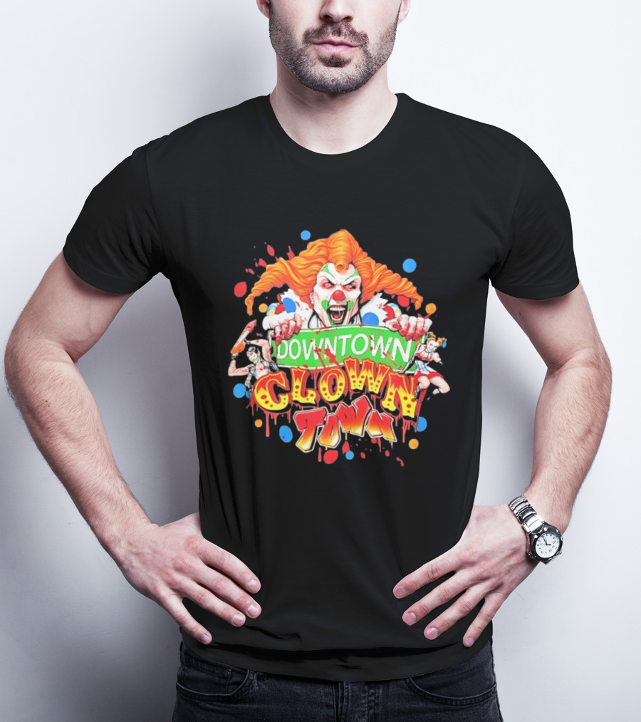 Downtown Clown Town Joker Harley T-Shirt