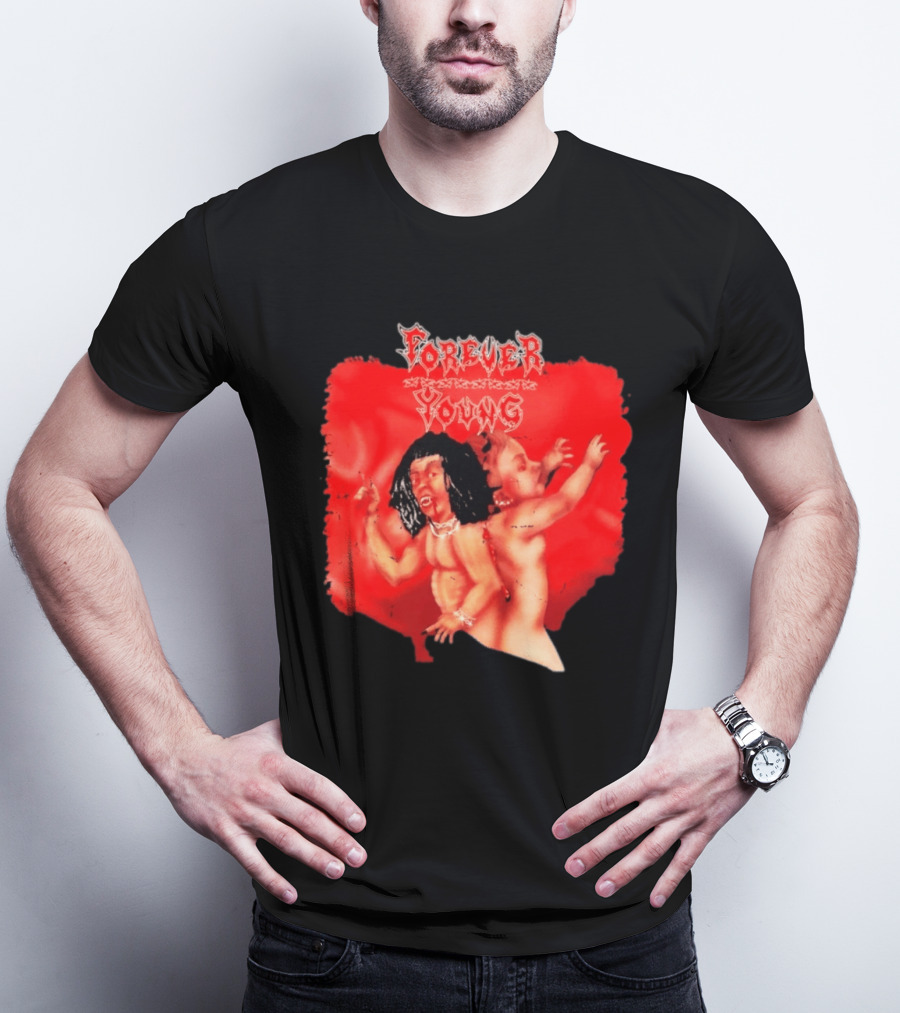 Forever Young Gothic Dark Aesthetic Baby Rebel T-Shirt