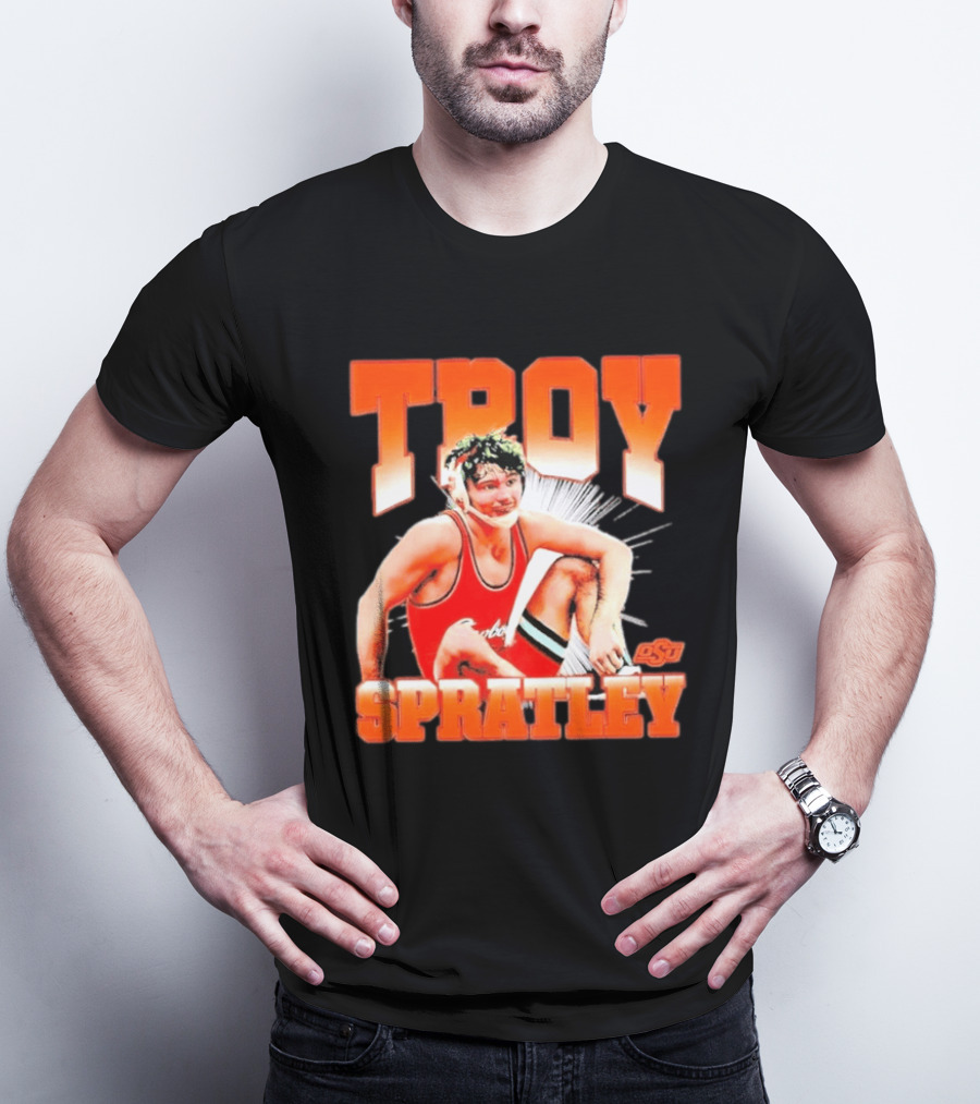 Troy Spratley OSU Oklahoma State Wrestling Player T-Shirt