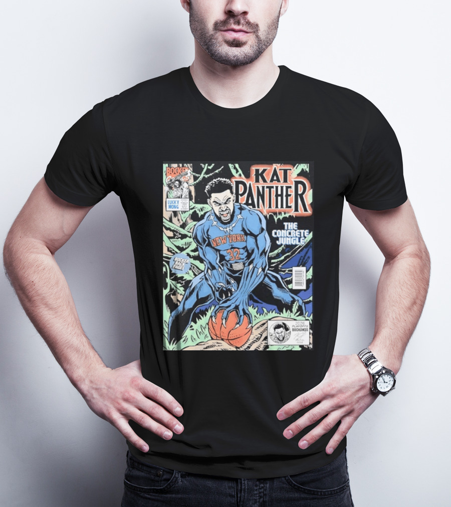 Kat Panther New York 32 The Concrete Jungle Comic Cover Booker Back Page T-Shirt