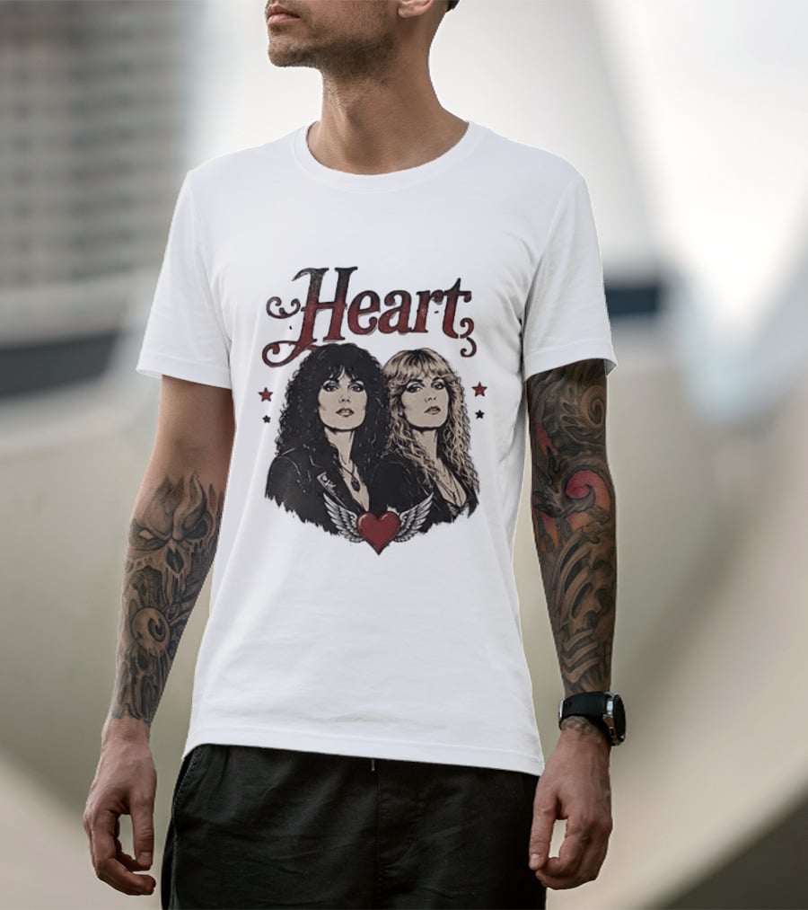 Heart Band Sing Loud Love Wild With Iconic Duo T-Shirt