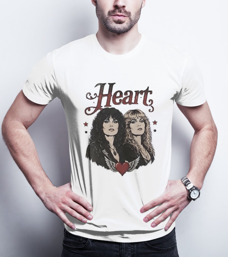 Heart Band Sing Loud Love Wild With Iconic Duo T-Shirt