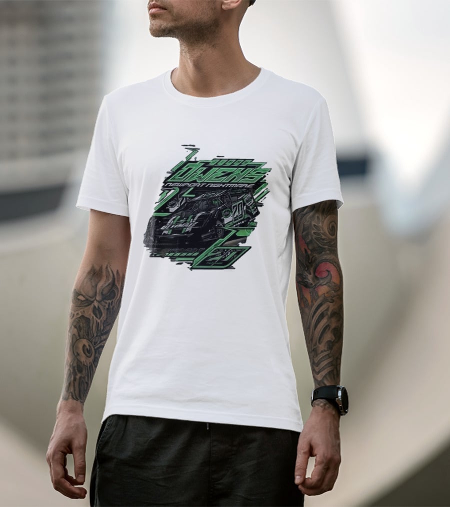 Jimmy Owens Newport Nightmare 20 Car Racing Ultimate 64 Dirt Track 2023 T-Shirt
