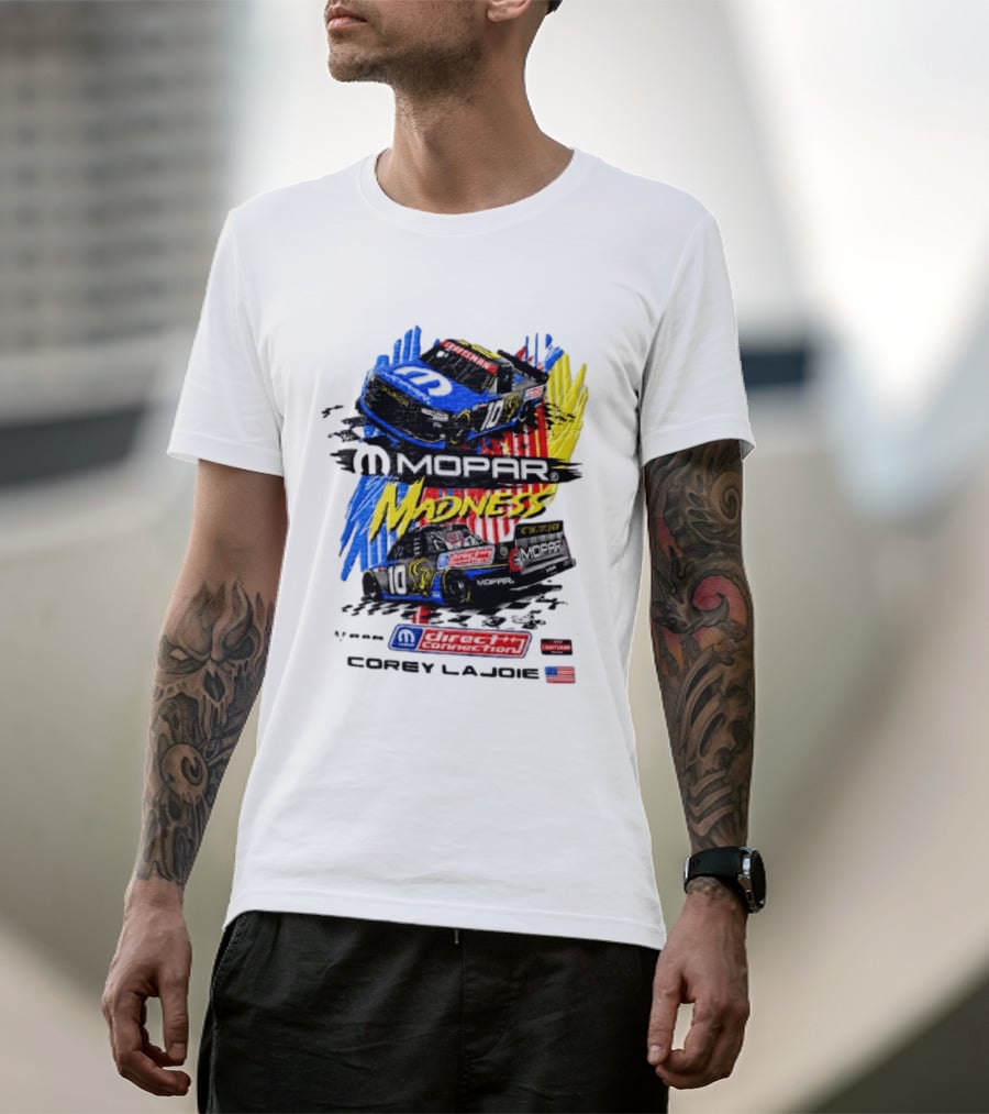 Kaulig Racing Corey LaJoie Mopar Madness 10 Direct Connection NASCAR 2023 T-Shirt