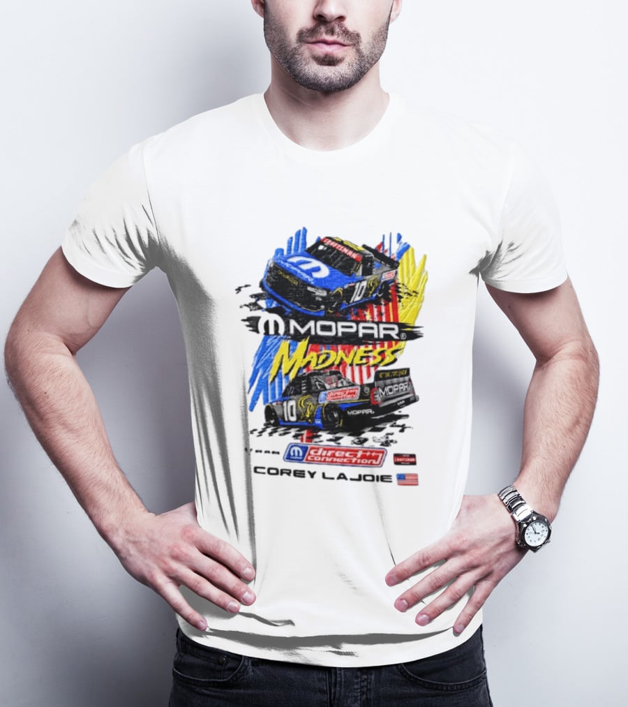 Kaulig Racing Corey LaJoie Mopar Madness 10 Direct Connection NASCAR 2023 T-Shirt