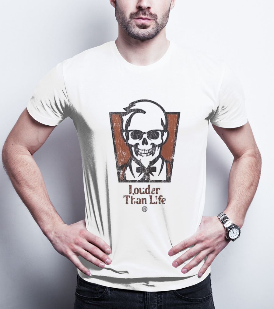Louder Than Life Skull Colonel KFC T-Shirt