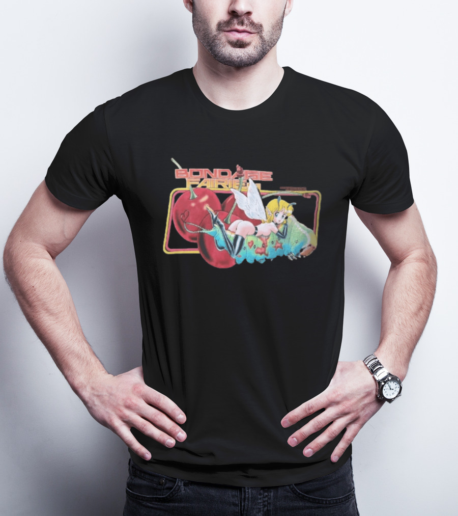 Bondage Fairies Anime Fairy On Caterpillar With Cherries T-Shirt