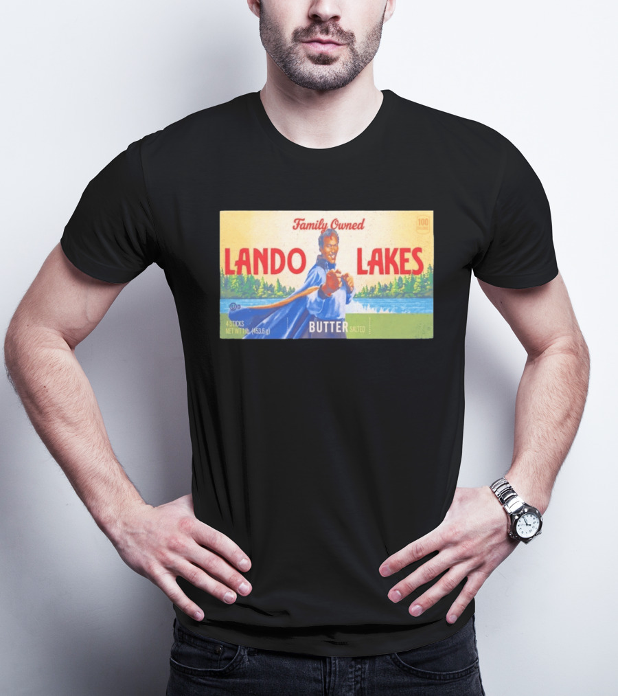 Family Owned Lando Lakes Butter Star Wars Mashup T-Shirt