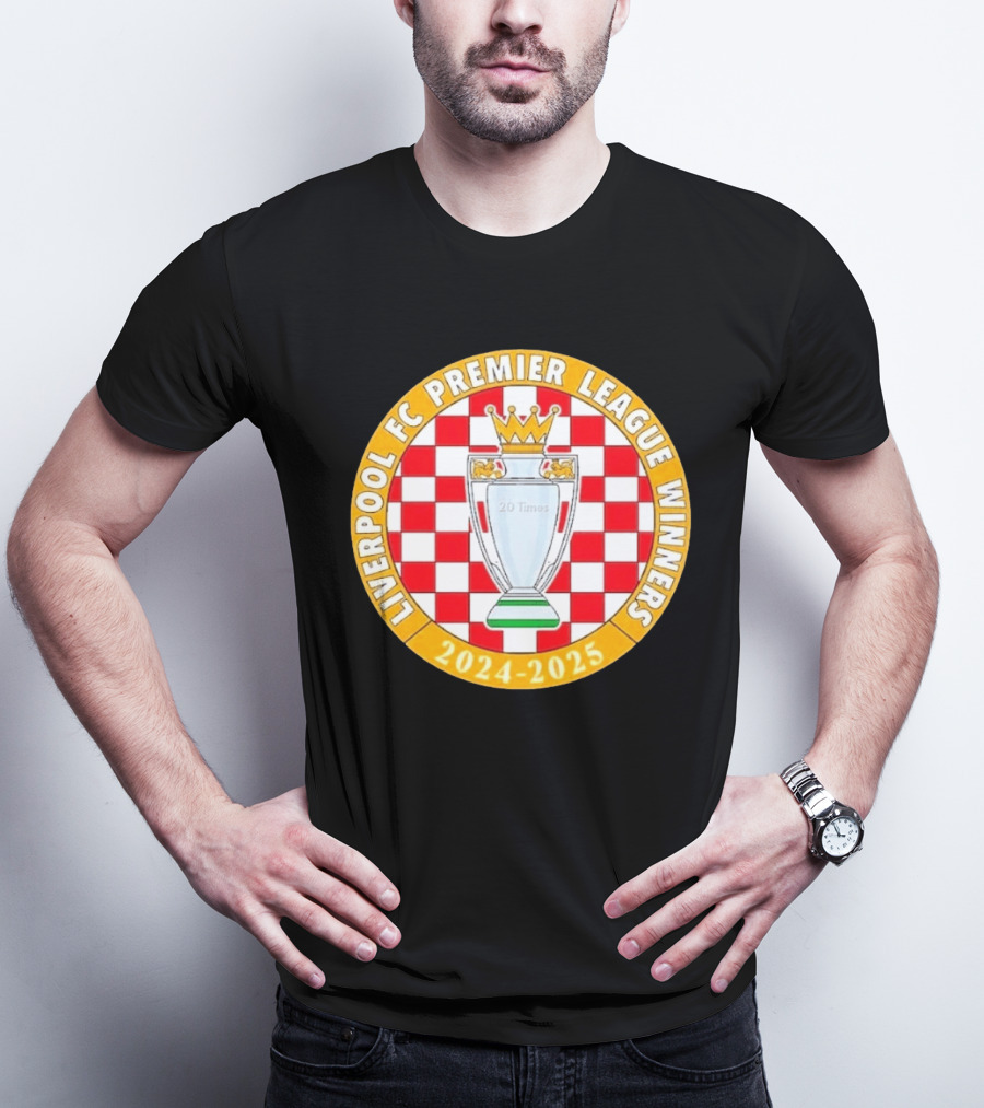 Liverpool FC Premier League Winners 2024 2025 20 Times T-Shirt
