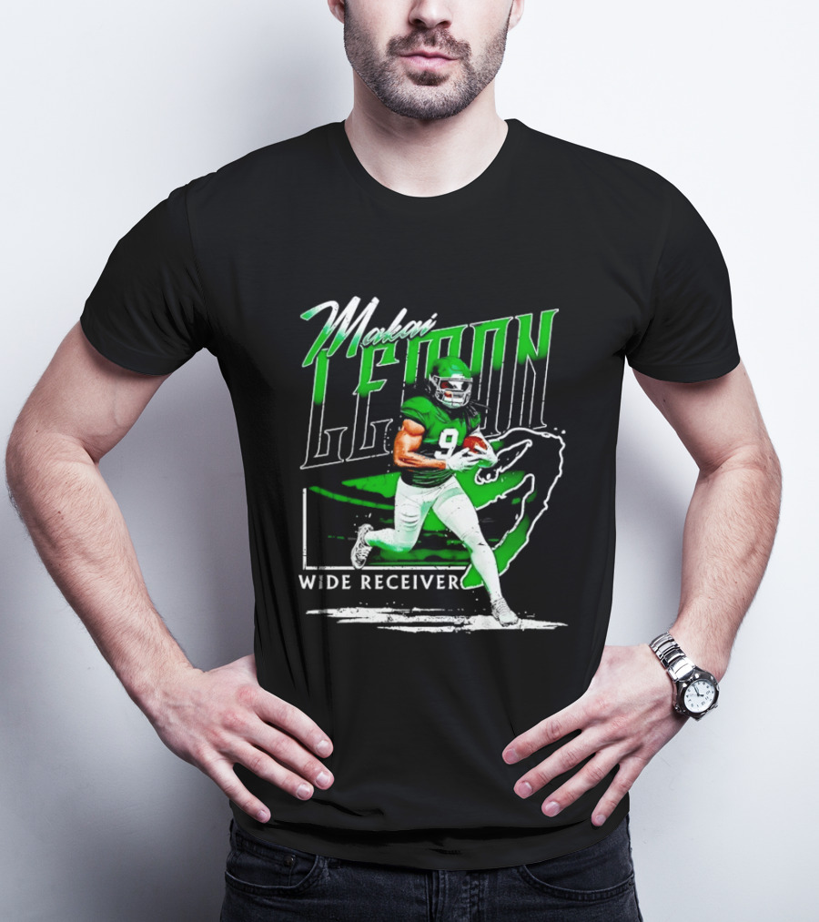 Makai Lemon New York Jets Wide Receiver 9 Football T-Shirt