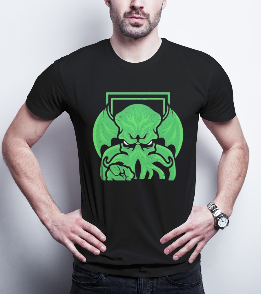 I Want Cthulhu YOU To Obey Commanding Green Creature T-Shirt