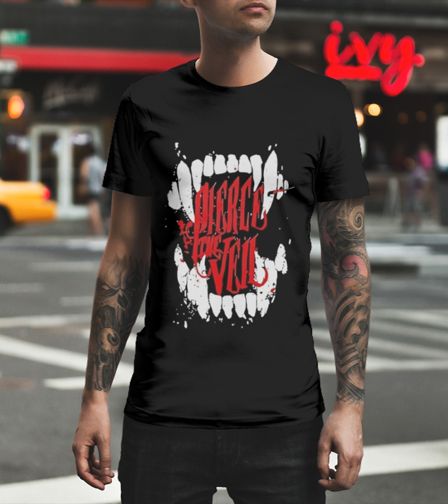 Pierce The Veil Blood Fangs Post Hardcore Band Merch T-Shirt