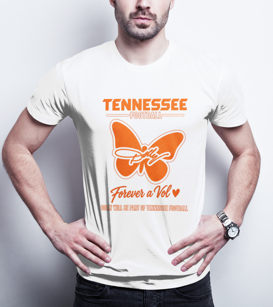 Tennessee Football Dolly Parton Forever A Vol Butterfly T-Shirt