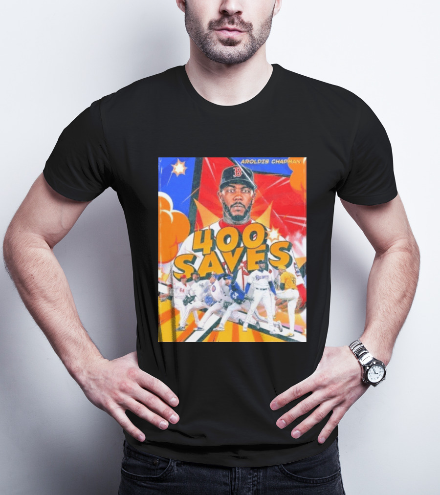 Aroldis Chapman MLB 400 Saves Record Pitcher Highlights T-Shirt