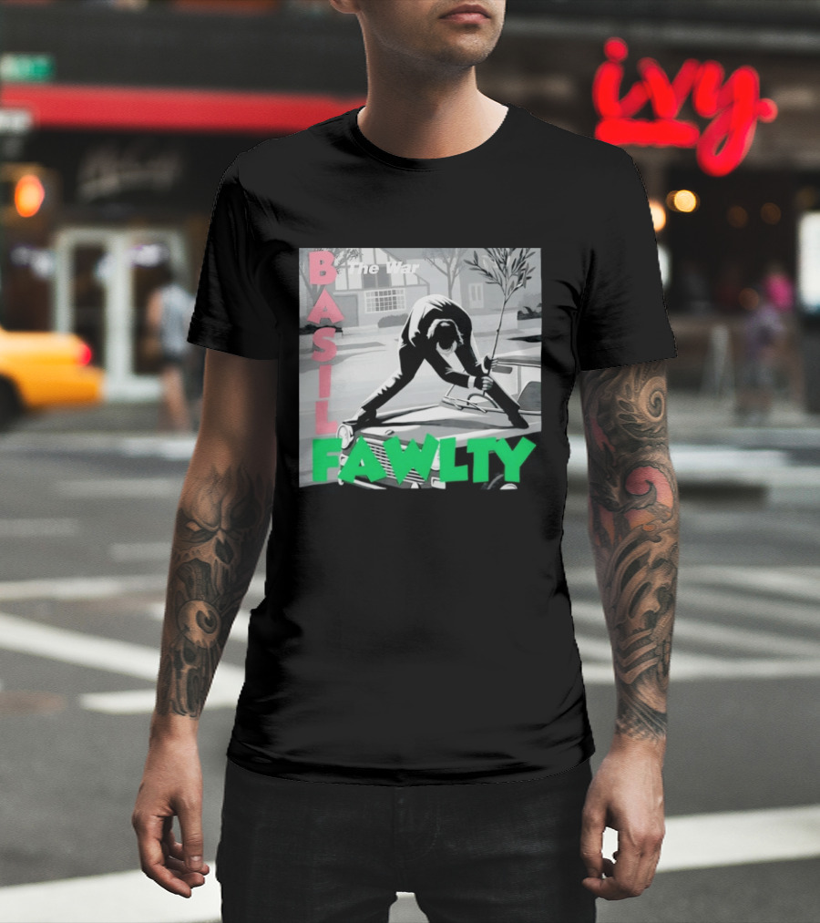 Basil Fawlty The War John Cleese British Comedy Iconic Scene T-Shirt