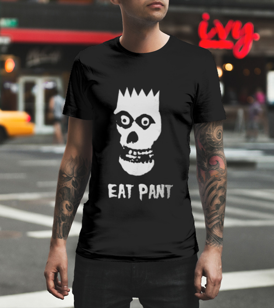 Misfits The Ghost Mashup EAT PANT Skull Head T-Shirt