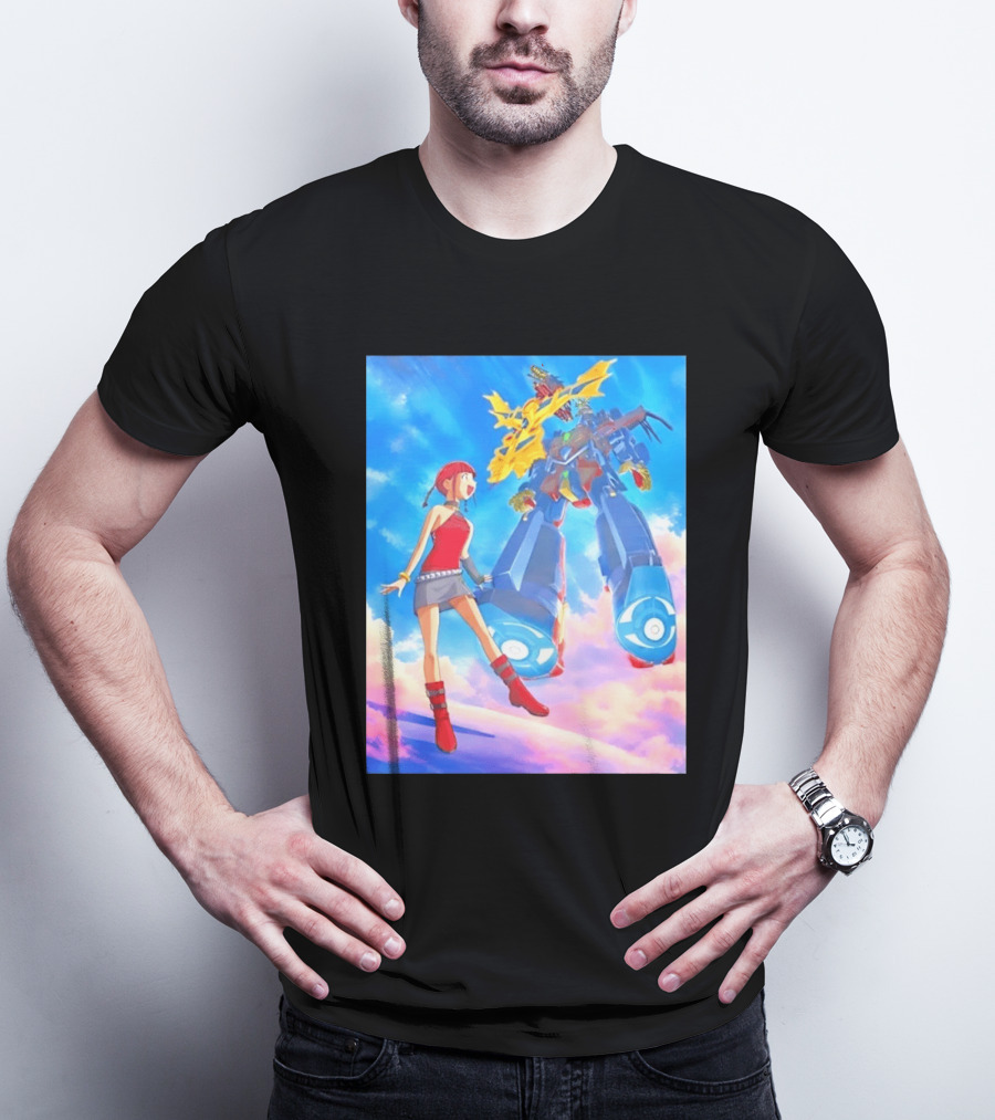 Dorothy Wayneright With The Big O Mecha From The Big O Anime Series T-Shirt
