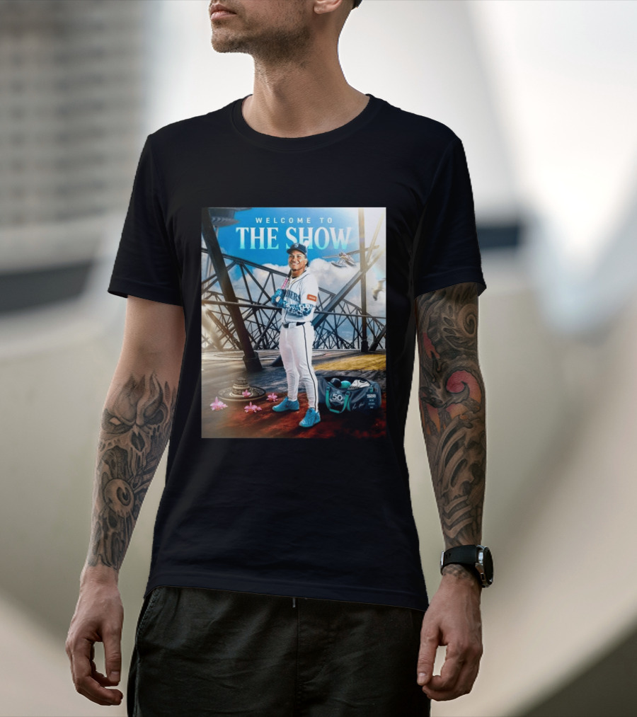 Welcome To The Show Michael Arroyo Mariners 50th Anniversary Baseball T-Shirt