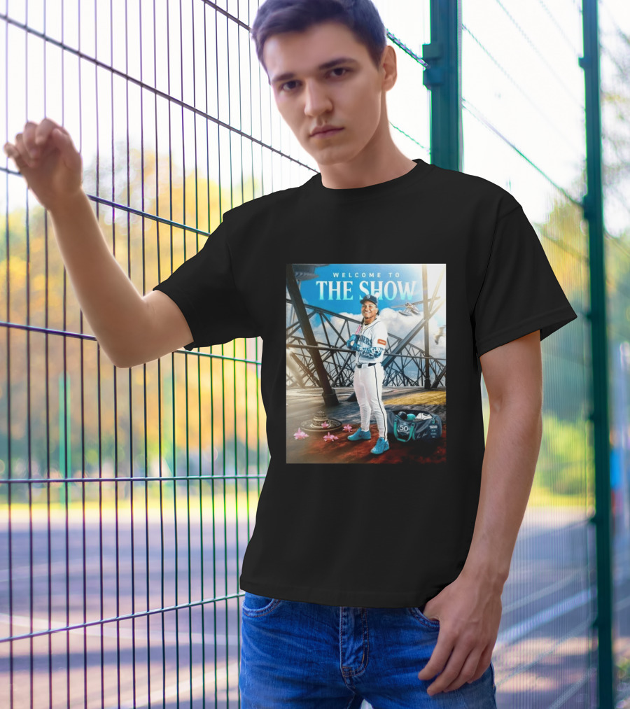 Welcome To The Show Michael Arroyo Mariners 50th Anniversary Baseball T-Shirt