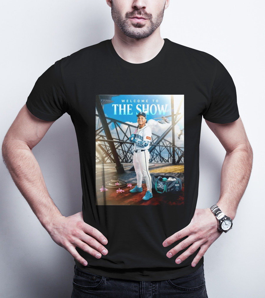 Welcome To The Show Michael Arroyo Mariners 50th Anniversary Baseball T-Shirt