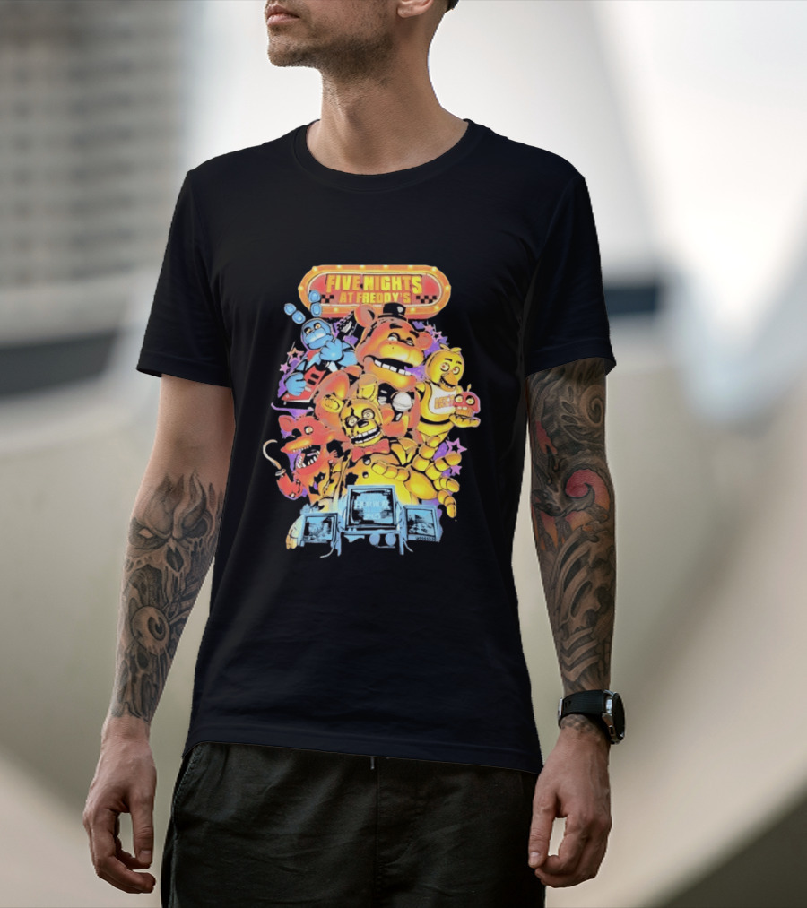 Five Nights At Freddy's Horror Nights 2023 Animatronic Characters T-Shirt