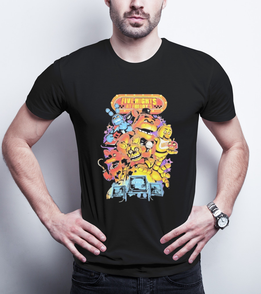 Five Nights At Freddy's Horror Nights 2023 Animatronic Characters T-Shirt