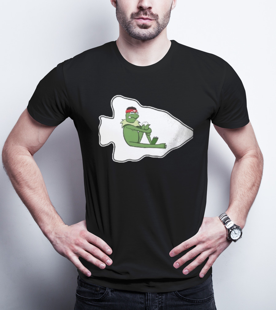 Patrick Mahomes Kansas City Chiefs Crying Kermit Meme T-Shirt