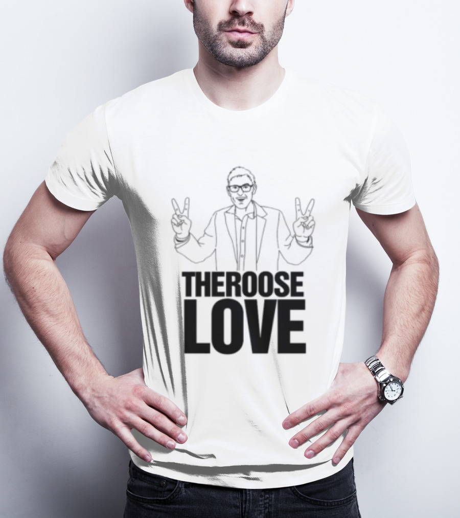 Choose Love Store Louis Theroux Choose Love Peace Sign Gesture T-Shirt