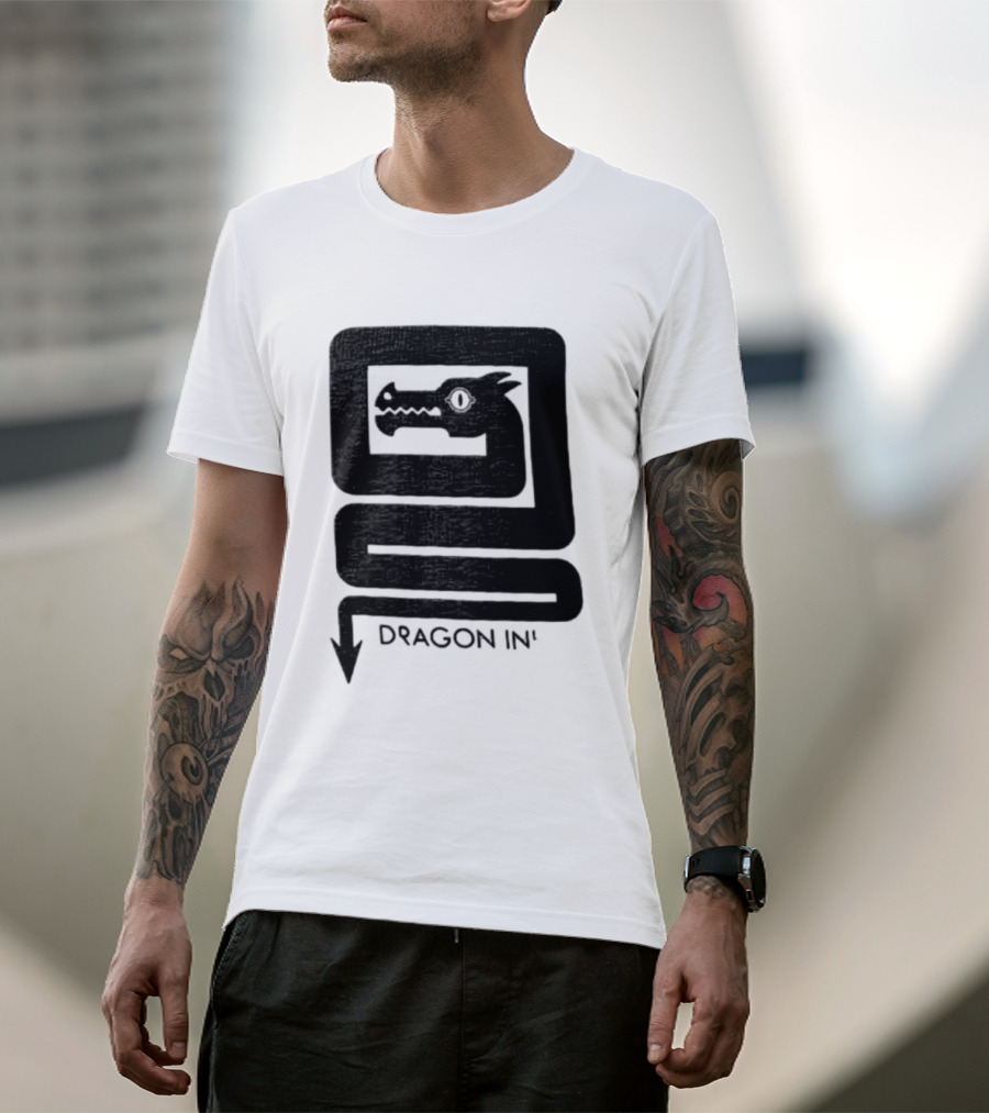 Dragon Ink Snake Head Mythical Creature T-Shirt