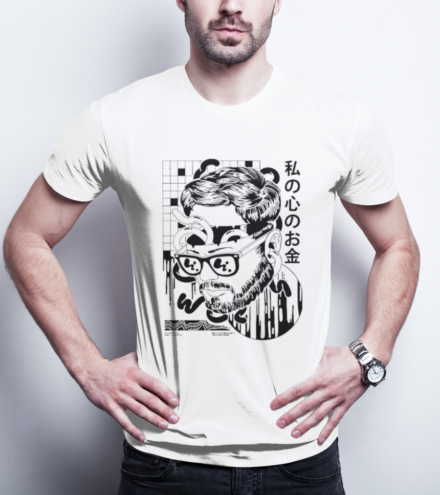 My Heart's Money Japanese Aesthetic Surreal T-Shirt