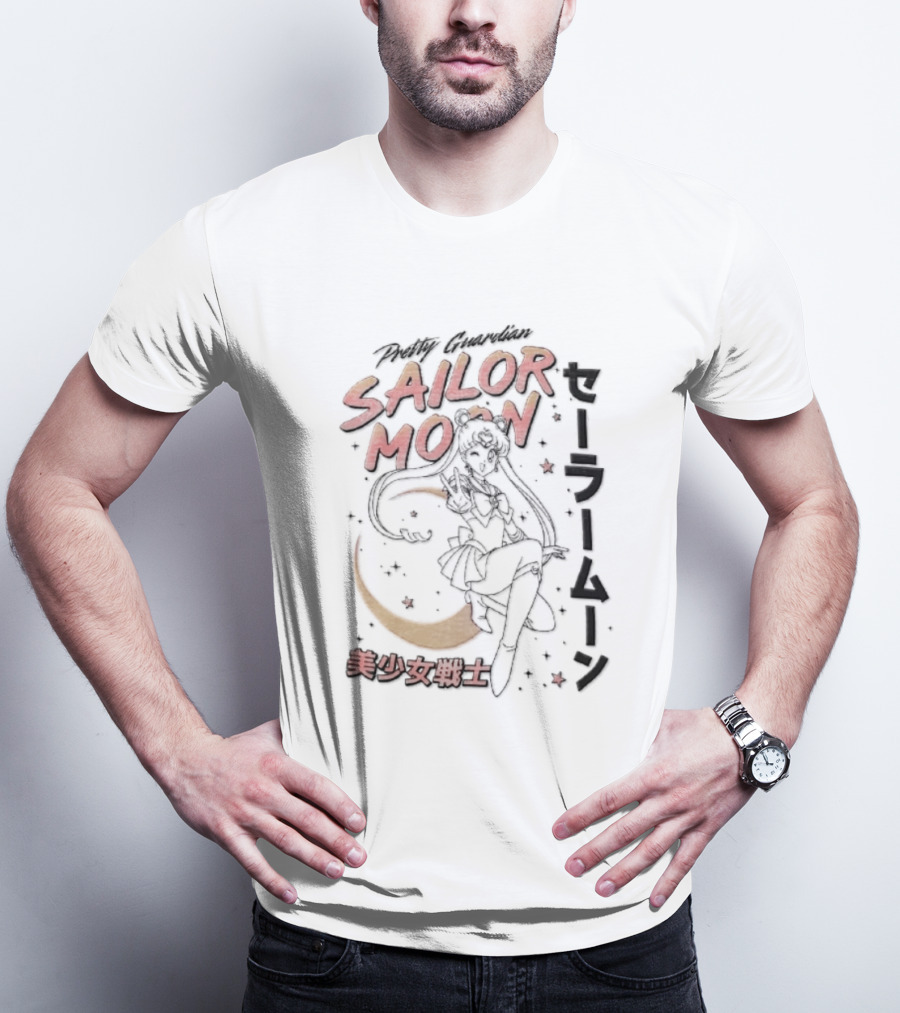 Sailor Moon Pretty Guardian Bishoujo Senshi Iconic Anime Manga T-Shirt
