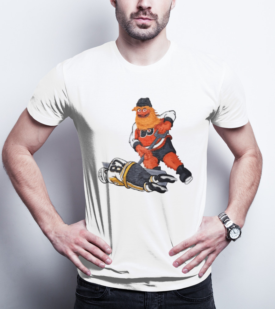 Sidney Crosby Philadelphia Flyers Gritty NHL Pittsburgh Penguins Hockey T-Shirt