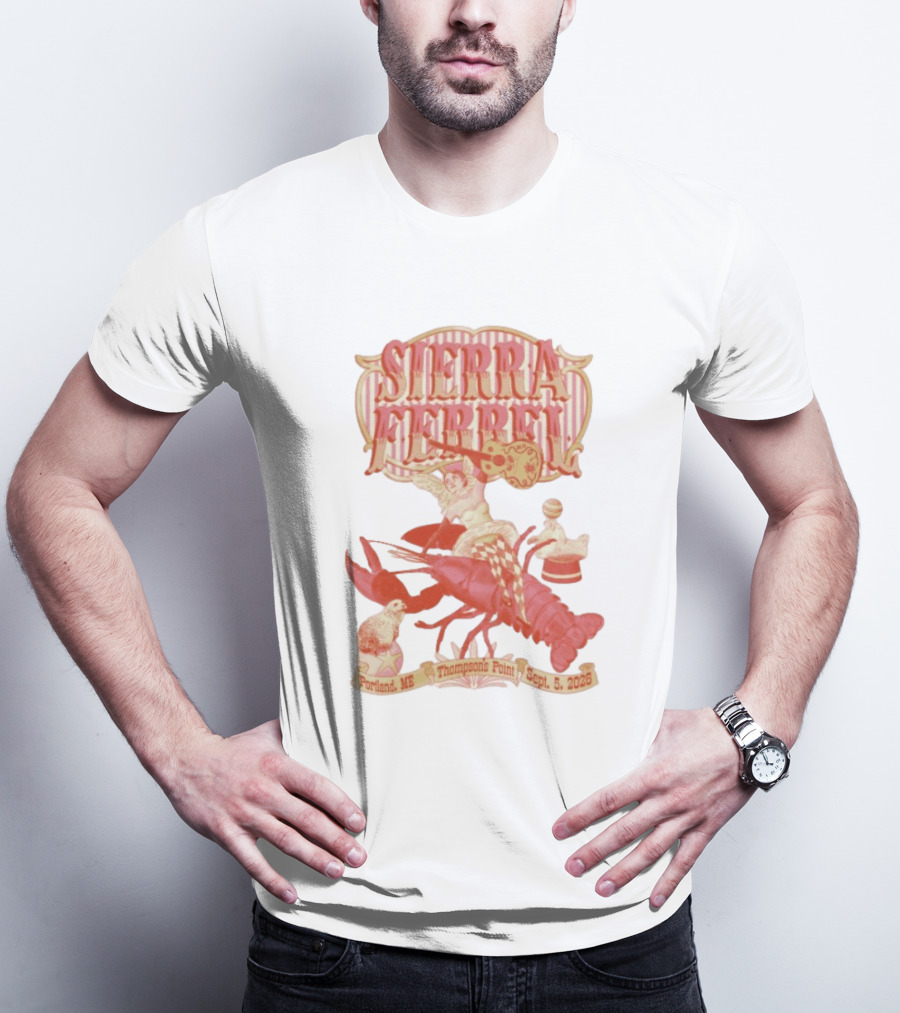 Sierra Ferrell Thompson's Point Portland ME September 5 2026 Vintage Lobster Event T-Shirt